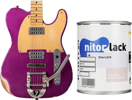 NitroLACK Nitrocellulose Lak - Paarse Metallic Afwerking voor Gitaren | bol