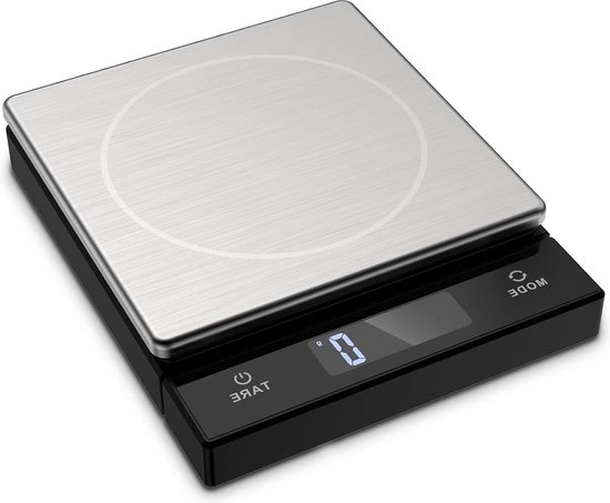 Nauwkeurige digitale keukenweegschaal 1g/10kg - elektronische scharl met uittrekbaar... | bol