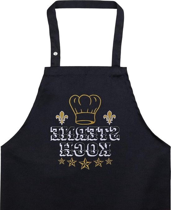 Apron - Modern Design Cooking Apron BBQ for Men/Women - Adjustable with ...