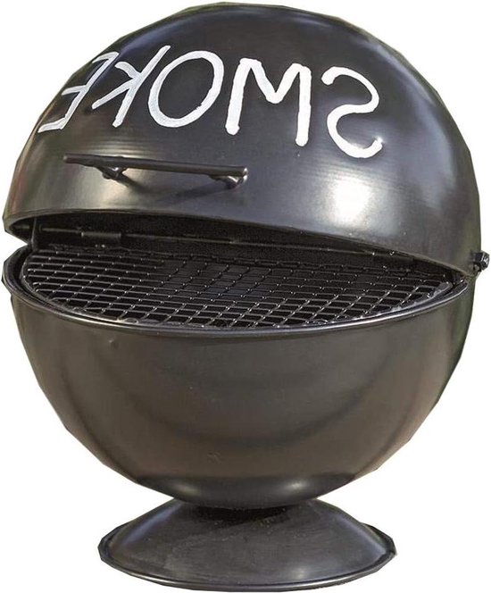 Asbak - stormasbak in grilldesign van ijzer zwart 13 cm - cadeau-idee ...