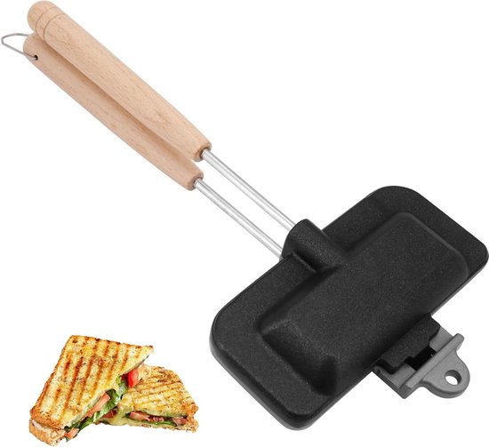 Hand Sandwich Maker voor Camping - Verwijderbare Borden, Niet-Stick ...