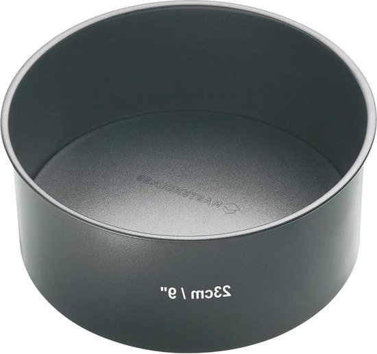 Taartvorm met losse bodem - robuust koolstofstaal - PFOA-vrij - 23 cm - grijs | bol