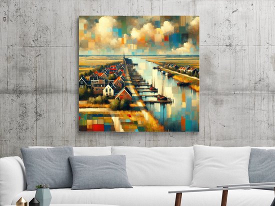 Modern groningen schilderij | Gronings Futurisme: Hedendaags kunstwerk dat de stad... | bol