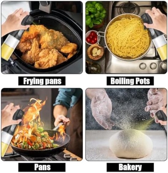 Oliesproeier, 300 ml, oliesproeier voor spijsolie | bol