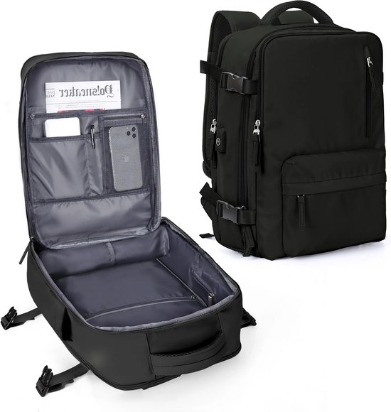 Reisrugzak - Persoonlijke Tas - Rugtas - Rugzak - Voor Vlucht ...