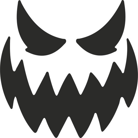 Sticker - Halloween pompoen - 185mm x 185mm | bol