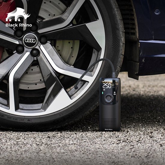 Black Rhino AeroBoost T-1 Compressor - Elektrische fietspomp - 4000 mAh ...