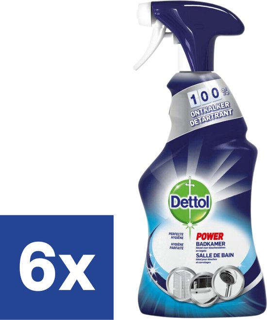 Dettol Spray Badkamer Ontkalker - 6 x 500 ml | bol