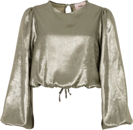 Freebird Bregje - Blouse - Blinkend - Groen - M | bol