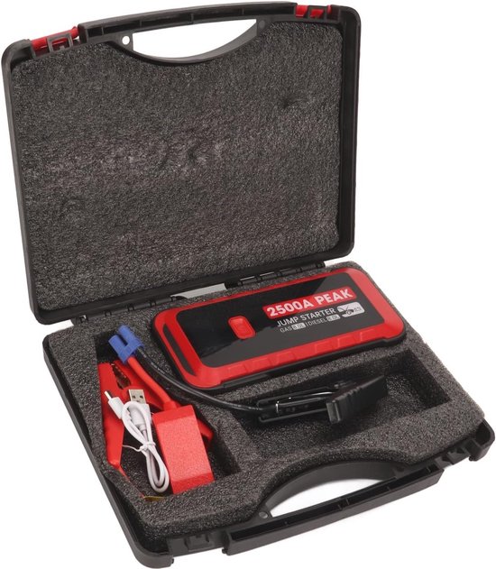Draagbare Auto Accu Starter 2500A Oplaadbare Jumpstarter met LED ...