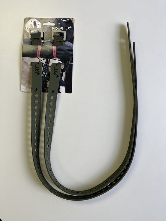 2 Fixplus straps 86cm olijfgroen TPU strap voor snel en effectief ...