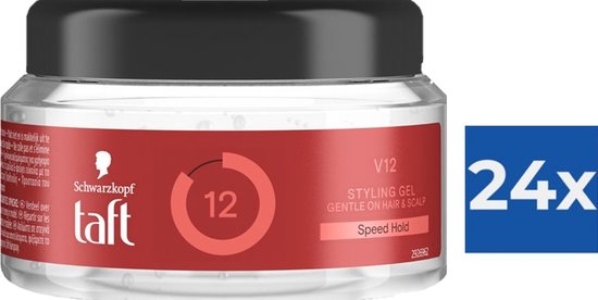 Taft Men Power Gel V12 Hold 12 - Voordeelverpakking 24 x 250 ml | bol
