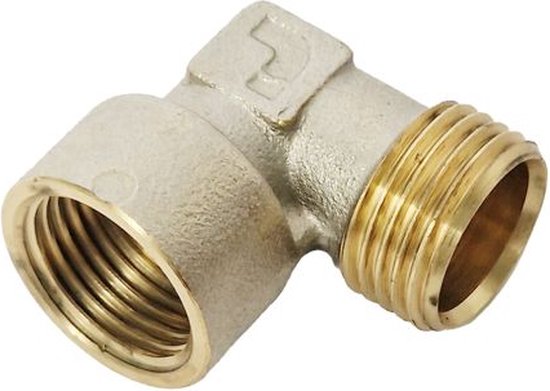 Multi-fit knie, buitendraad x binnendraad 2x 1/2 inch | bol