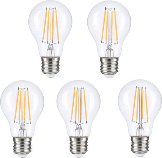 Voordeelpak | 5 stuks | LED Filament lamp 10W | 1350lm | A60 E27 | bol