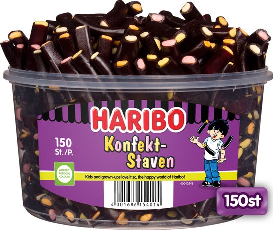 Haribo drop konfektstaven | bol