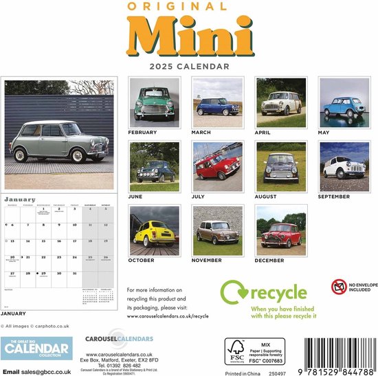 Original Mini Kalender 2025 Mini | bol