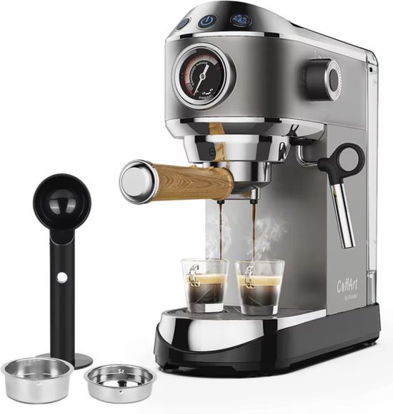 J&R Koffiemachine - Halfautomatisch - Espresso - Koffie - Espressomachine -... | bol
