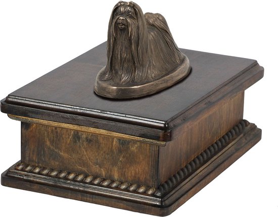 Maltese urn hond voor hondenas met elegante hondensculptuur | bol
