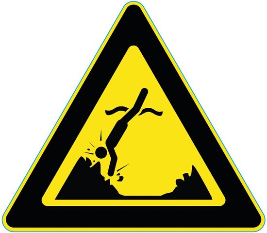 15 Stickers van 5 cm | Waarschuwingssticker Objecten Onder Water | ISO ...