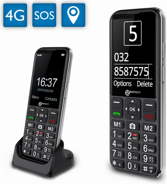 Geemarc CL8600 4G GSM mobiele telefoon - zeer geschikt voor ...