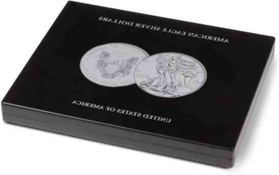 Presentation case for 20 silver American Eagle coins in capsules ...