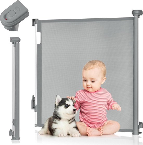 Traphekje Verstelbaar uittrekbaar kinderbeschermingsrooster voor deur ...