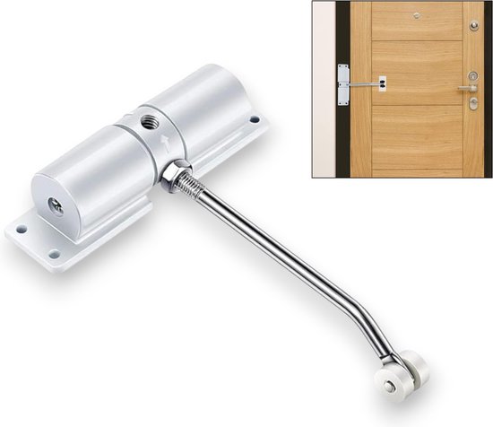 Deurdranger – Wit – Verstelbare Deurveer voor Binnendeur en Buitendeur ...