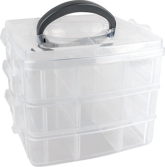 Duurzaam&Mi - MINI Sorteerdoos - 15x15x12 cm - Opbergdoos - Organizer ...