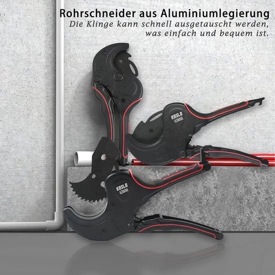 Industriële Kunststof Buis Cutter Met Ratchet Voor PVC/PE/PU/PP/PEX/PPR ...