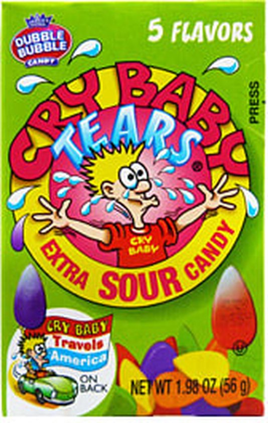 Cry Baby Candy Tears Extra Sour (24 x 56g) | bol