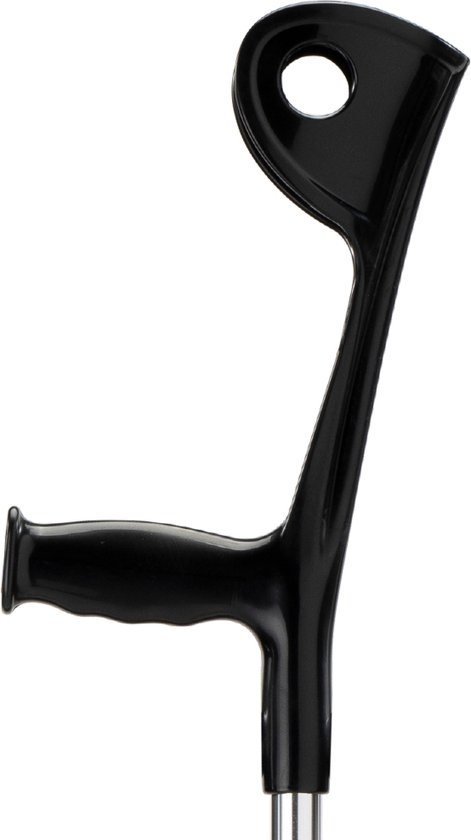 Elleboogkruk - Loopkruk - Kruk met open manchet zwart/chrome ...