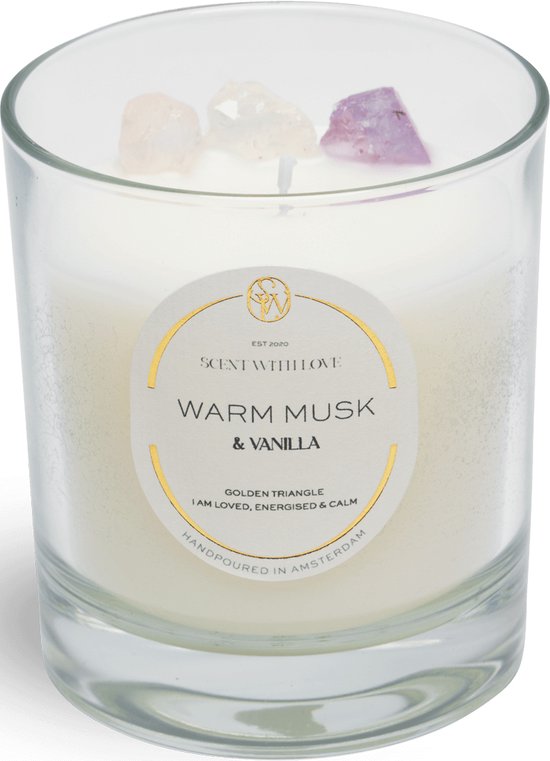 Scent with love geurkaars Warm musk & Vanille | bol