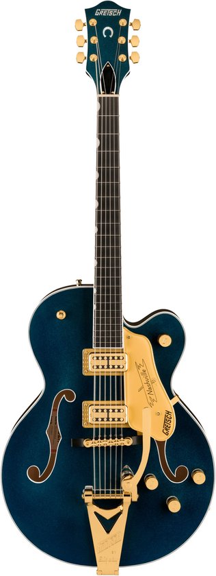 Gretsch Nashville Hollow Body with String-Thru Bigsby Midnight Sapphire ...