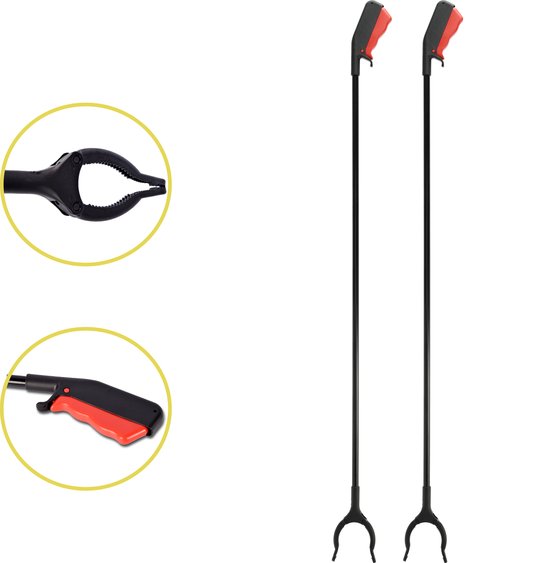 Afvalgrijper 1 Meter – Set van 2 Grijpers voor Afval & Zwerfvuil ...
