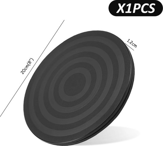 Draaibaar Draaiplateau 360° Antislip - Taartstandaard en Presentatiestandaard in Zwart | bol