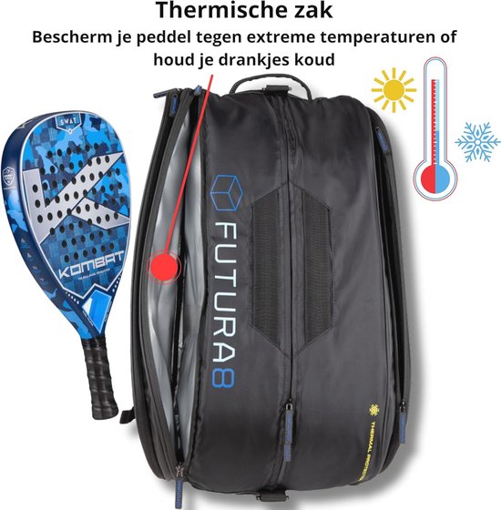 Padel Rugzak met 3 Ballenbus - Ideaal voor Training en Wedstrijden ...