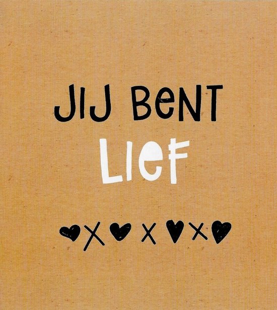 Wenskaart | 10 stuks | Jij bent lief | bol