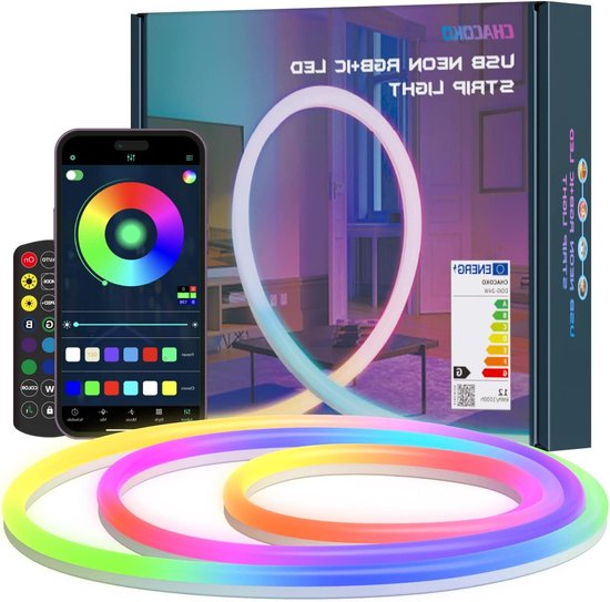 Led Strip Neon Waterdicht IP65 Muziek Synchronisatie - 12V LED Strip ...