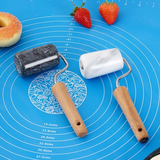 NORDIVAR® - Exclusieve Marmeren Deegroller Set voor Professioneel ...