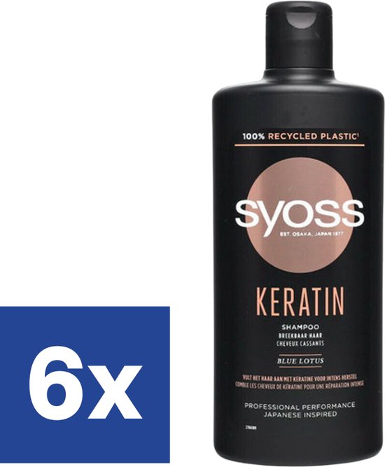 Syoss Shampooing Kératine - 6 x 440 ml | bol