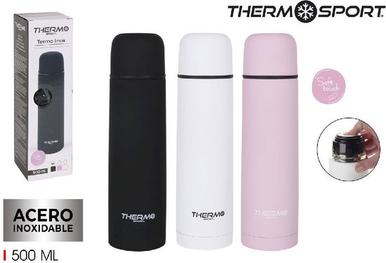 Thermos - 500 ML - Roze - Thermosbeker - Thermoskan - Thermosfles - | bol