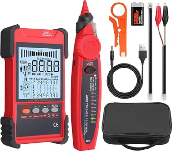 Kabeltester - Kabelzoeker - Met toongenerator - Circuittester | bol