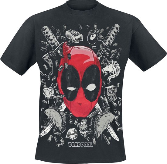 Deadpool Weird World T-shirt zwart 3XL - Katoen - Fan merch, Film ...