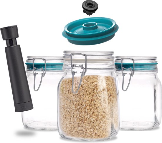 Airtender - Bormioli Rocco Fido - Set van 3x 1000 ml Weckpotten ...