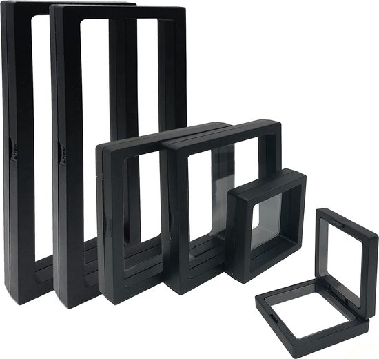 Elegante 3D Zwevende Vitrine: 6 Delige Sieraden Organizer Voor Een ...