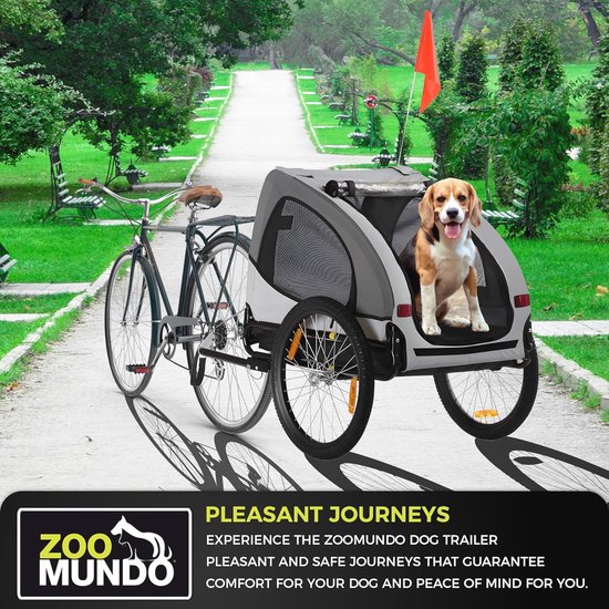 Fietskar voor Honden - Comfortabele Hondentransportwagen voor de Fiets ...