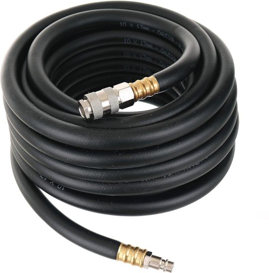 Professionele luchtslang 10m 3/8" 10mm met snelkoppeling voor ...
