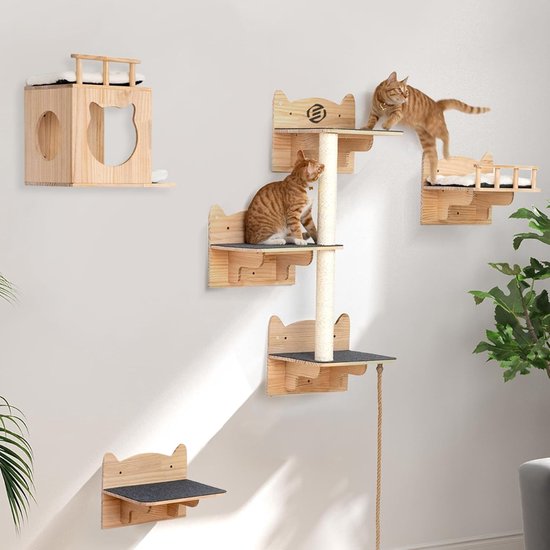 Equivera Katten Klim Wand - Katten Klimmuur - Klimmuur Kat - Katten ...