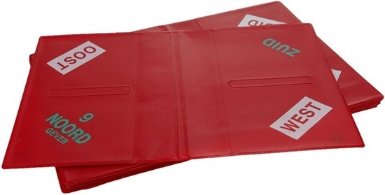 Bridge mapjes ROOD 17-24 (set van 8 mapjes) | Games | bol