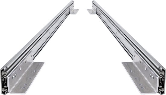 Set ladegeleiders + binnenbeugels 200 cm 80" volledig uitschuiven 250 ...